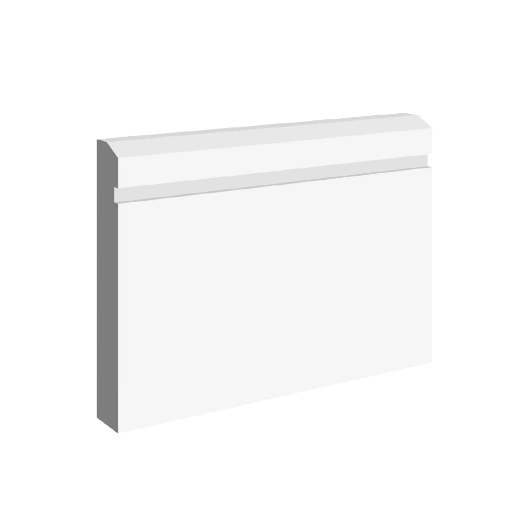Chamfer 1 Grooves Skirting Board