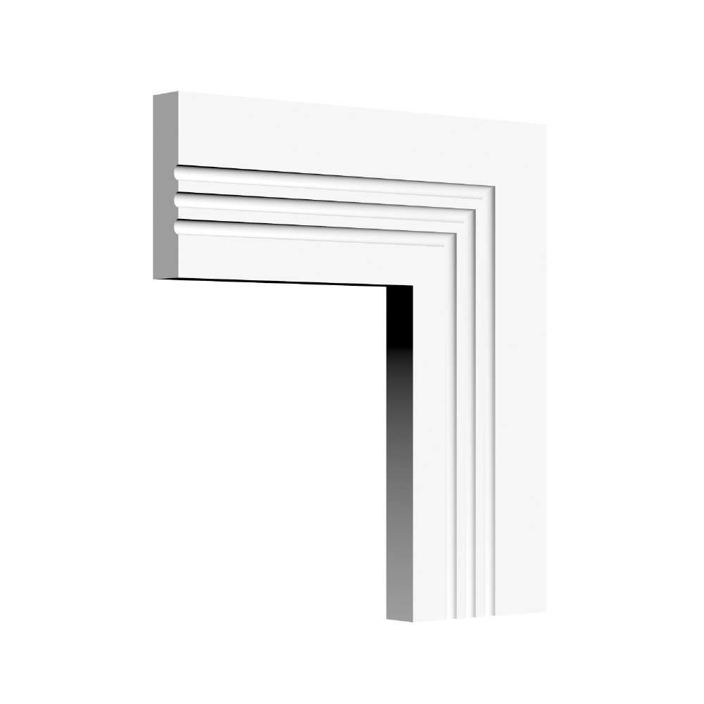 Square Edge 3 Groove Architrave